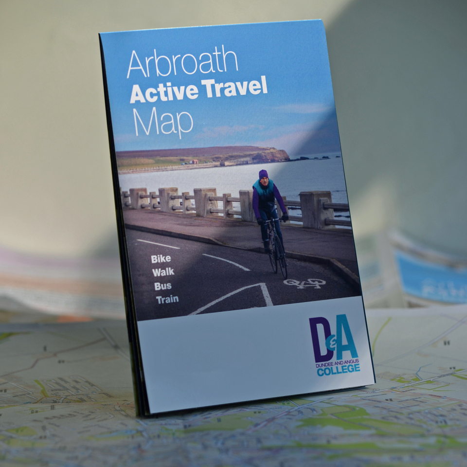 Arbroath Active Travel Map by FourPoint Mapping