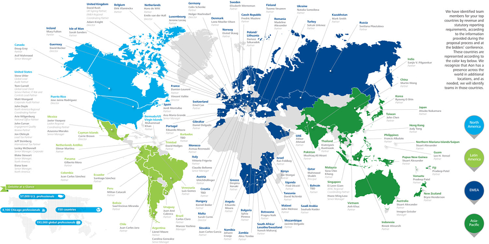Global Presence Map by Nick Tipton