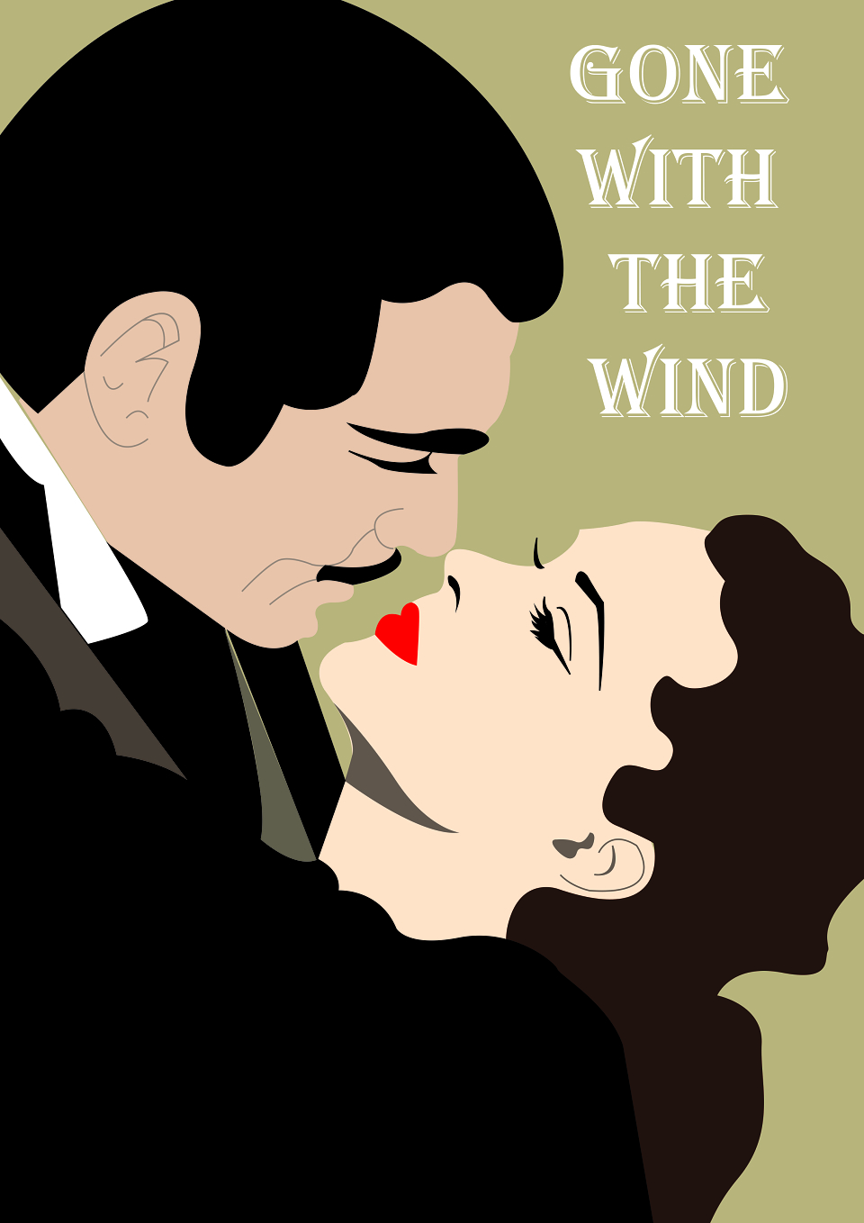 Gone With the Wind Fan Art by Iwona Gawin for Personal Art