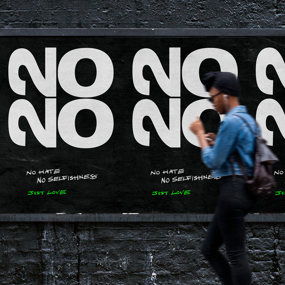 2020 NONO. Poster for Strange Times by Taller Design