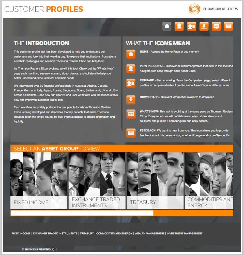 Customer Profiles - mockup by Tarek Quereshi