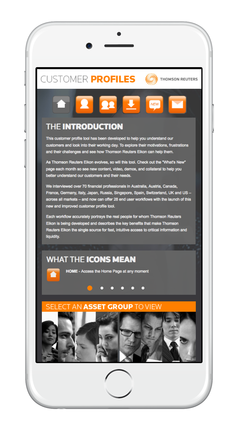 Customer Profiles - mockup by Tarek Quereshi
