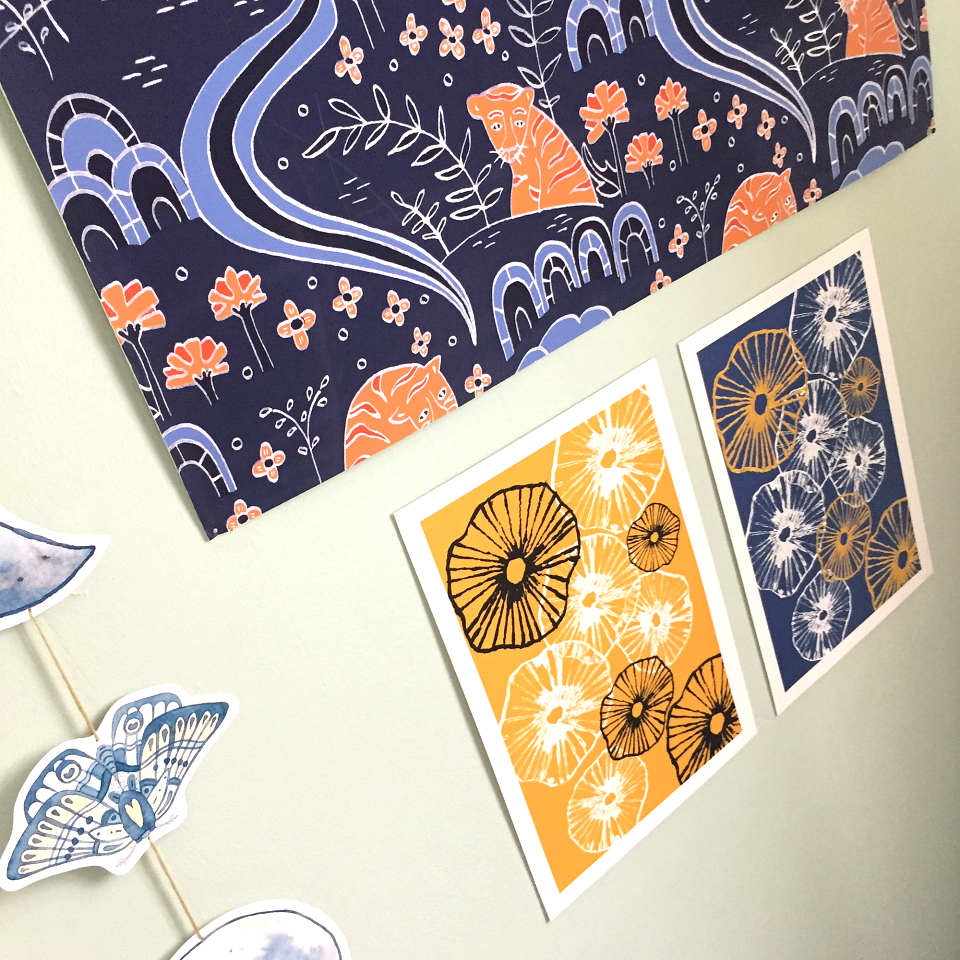 Abstract Nature Repeat Pattern by Debbie Chamberlain