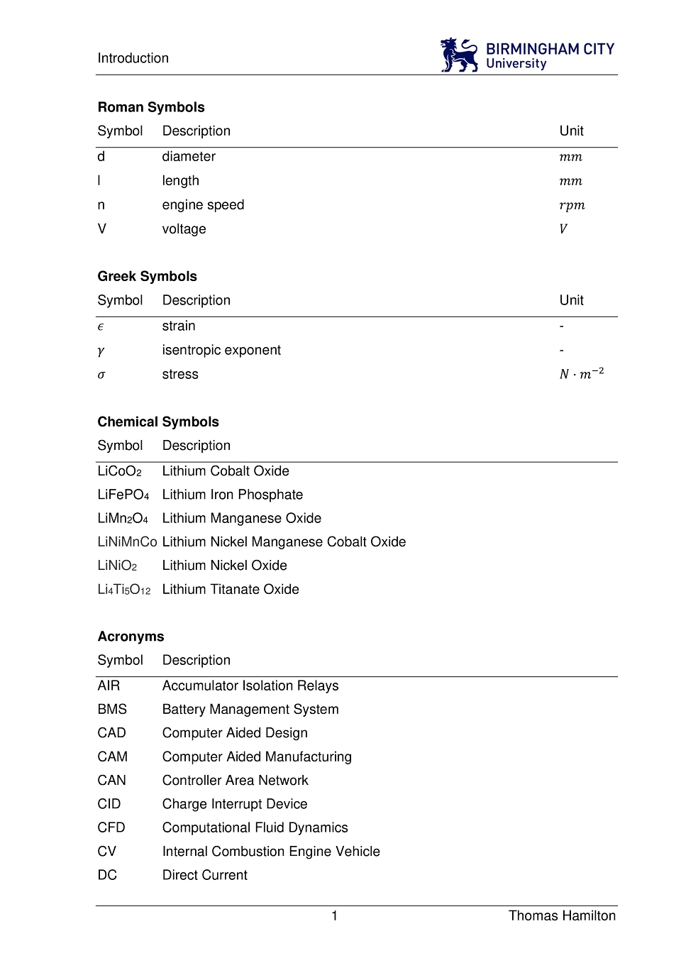 Design of a Tractive System Accumulator for a Formula Student vehicle ...