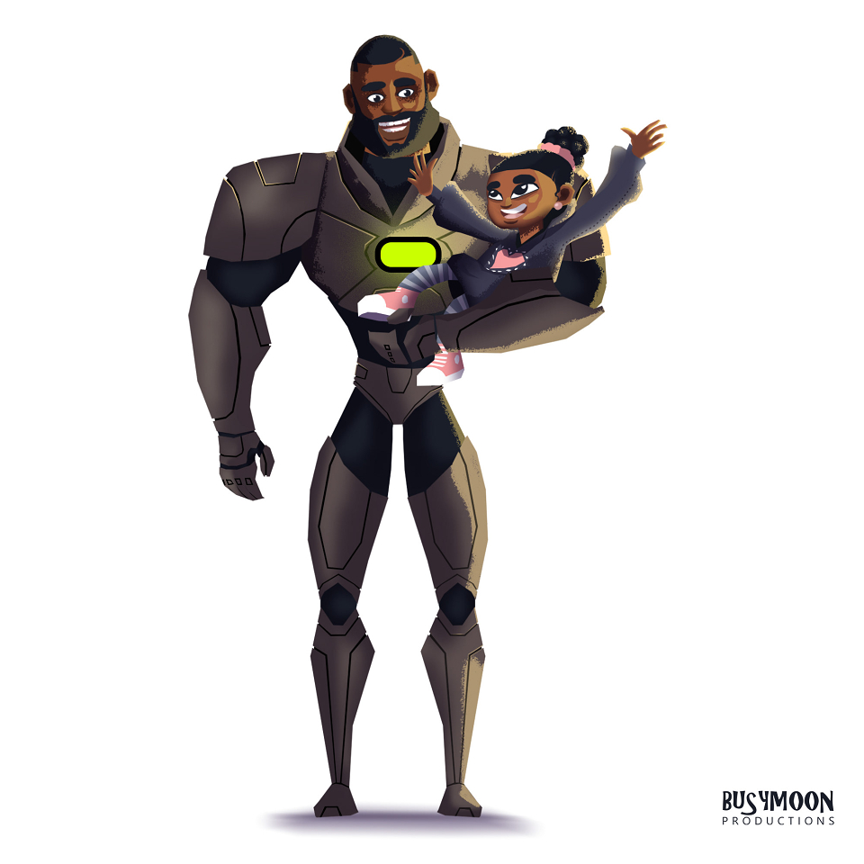 Father and Daughter by Teboho Moreki