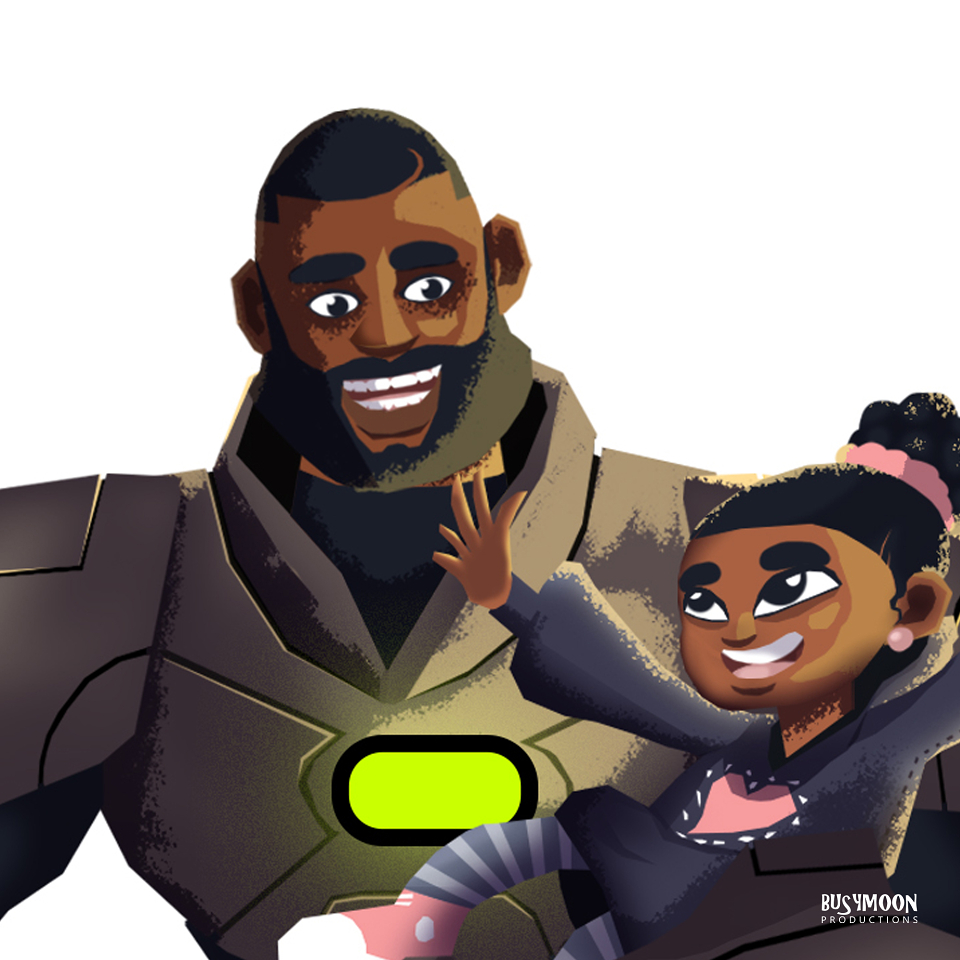 Father and Daughter by Teboho Moreki