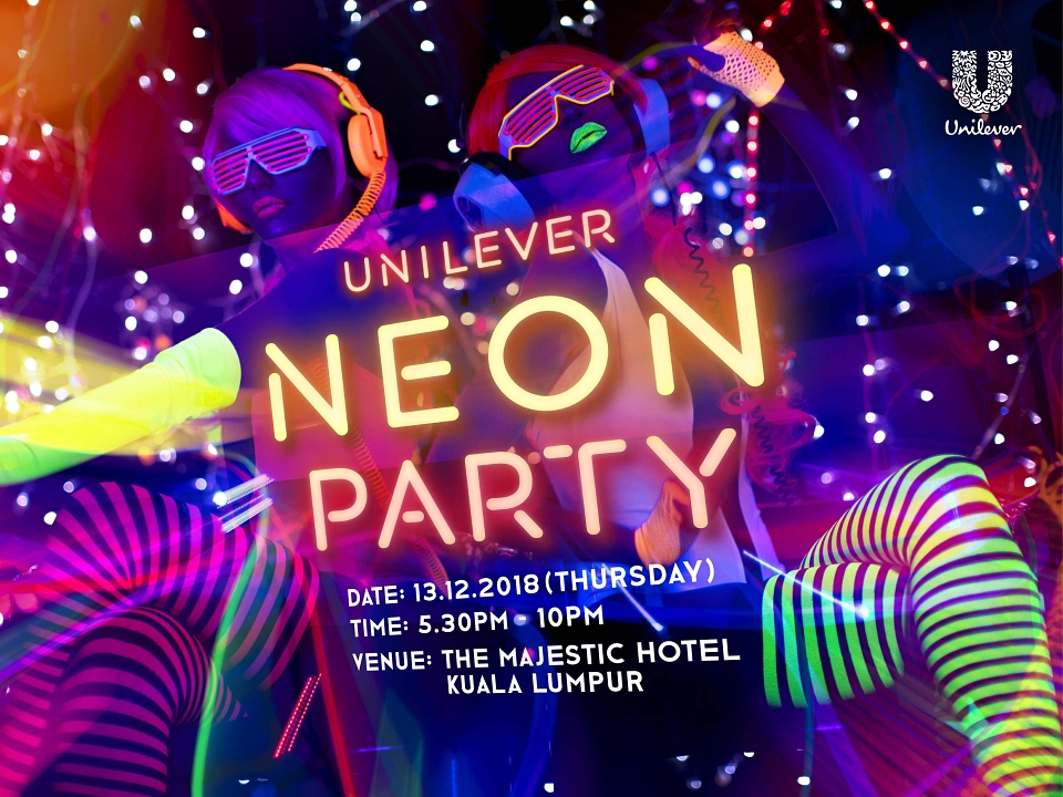 Unilever Neon Party invitation - Animation by Lydia Tan