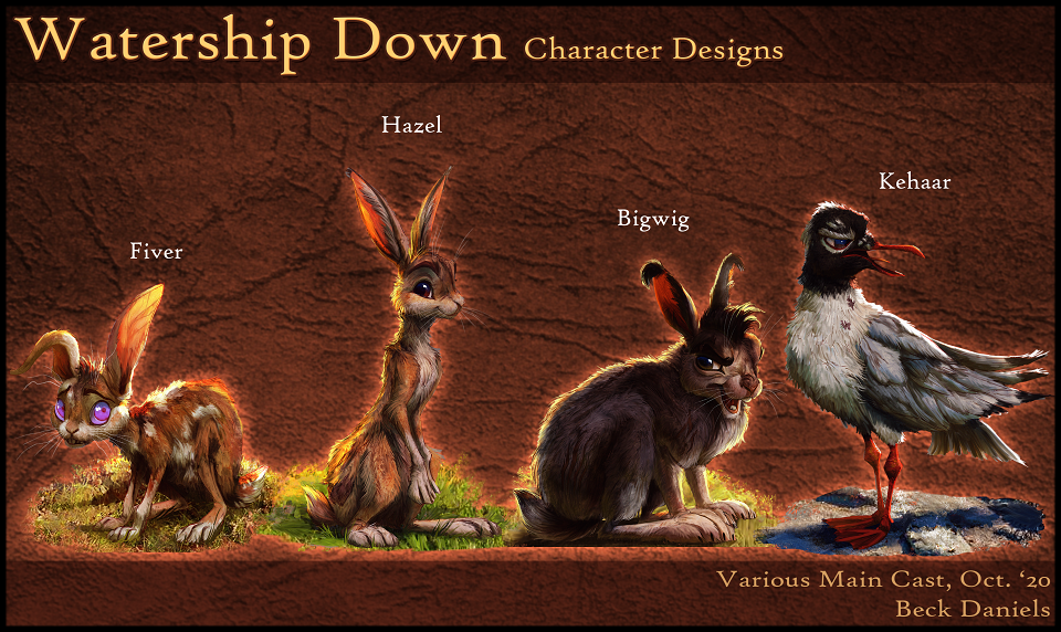 Watership Down - Character Design by Beckham Daniels