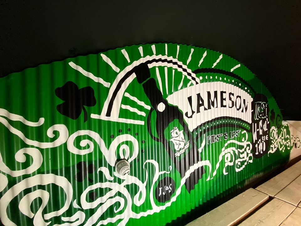 Jameson Mural by Alana Mcdowell for Jameson