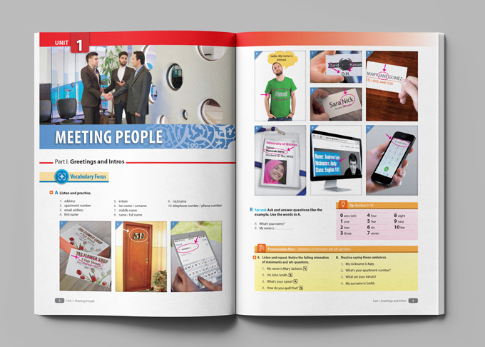 Layout design for the ILI English series by Amir Khanchi for Iran ...