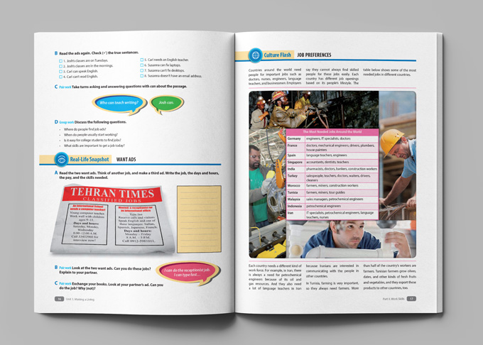 Layout design for the ILI English series by Amir Khanchi for Iran ...