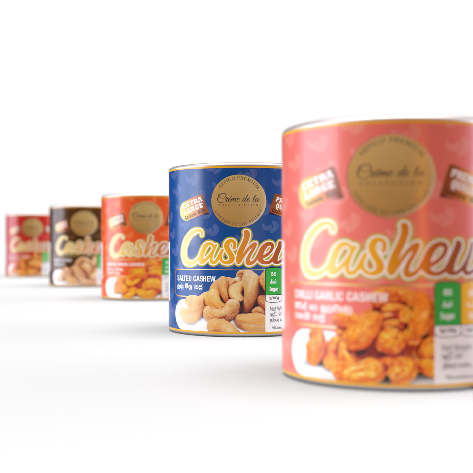 Arpico Cashew Label by Anju Navaratne for Arpico Family BrandWho pooled ...