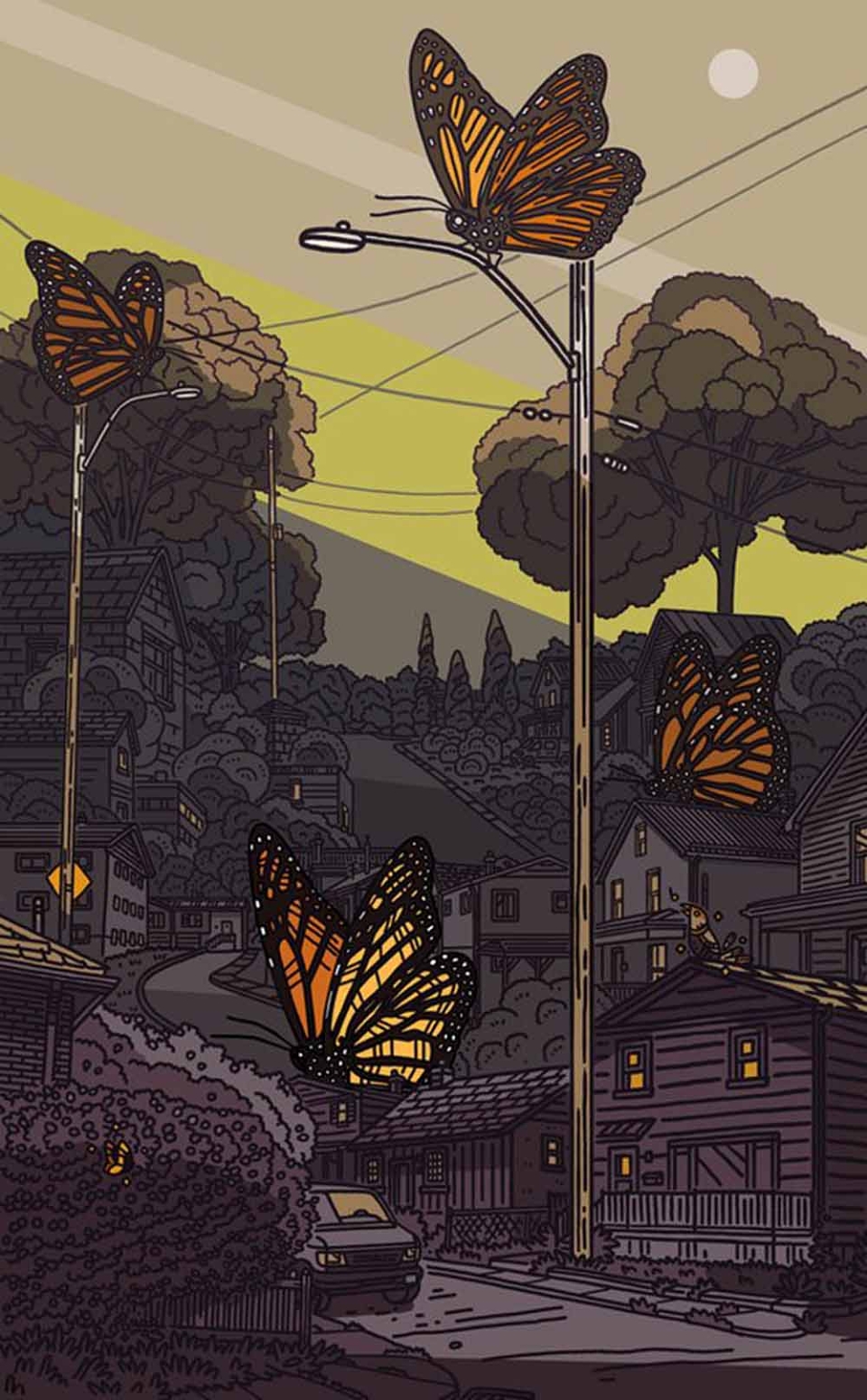 Hayden Maynard illustrates 'Urban Forest' Series by i2i Art Inc.