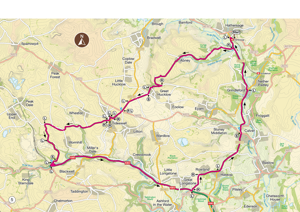 Circular Day Rides North and South by FourPoint Mapping