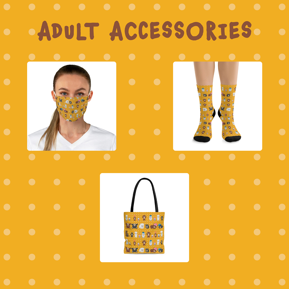 Cute Bear Buddies Character Designs by Rexx DeMarzio for Foxface Design LLC