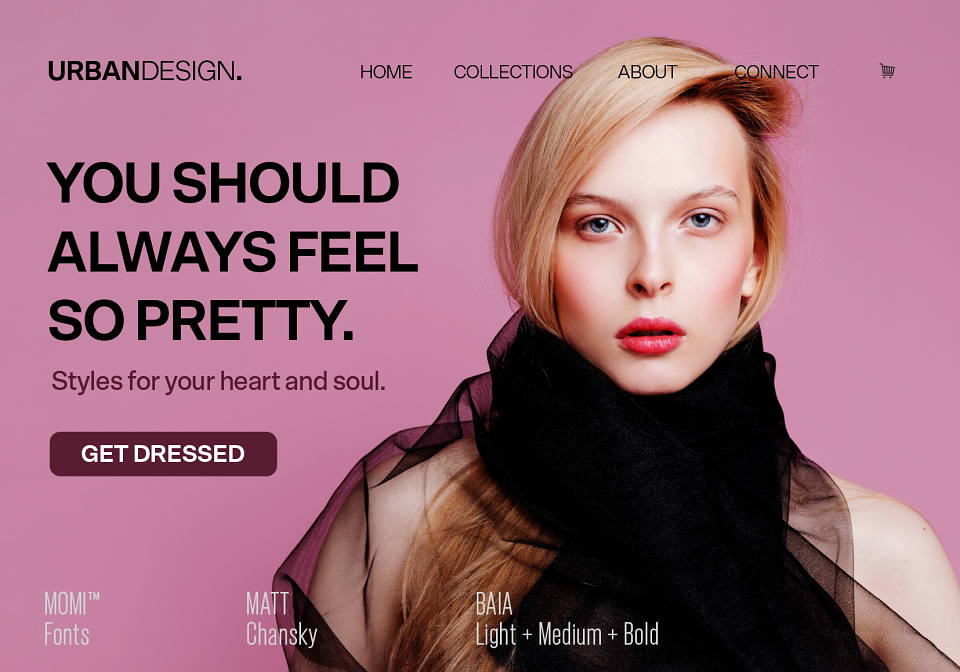 BAIA Print and Web Font by Matt Chansky