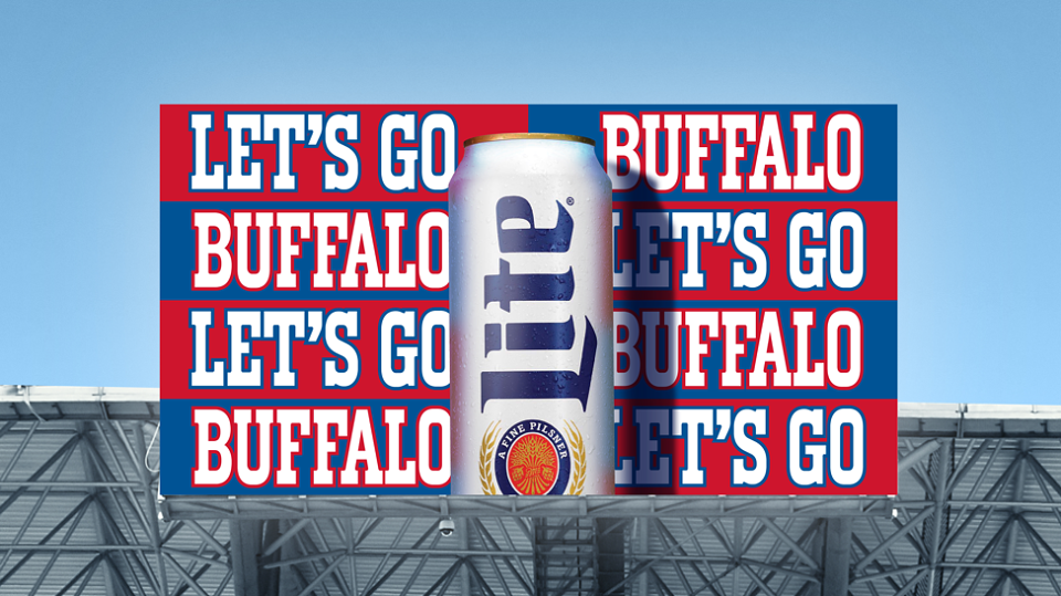 Celebrating fans of NFL with Miller Lite by Design Bridge for Miller Lite
