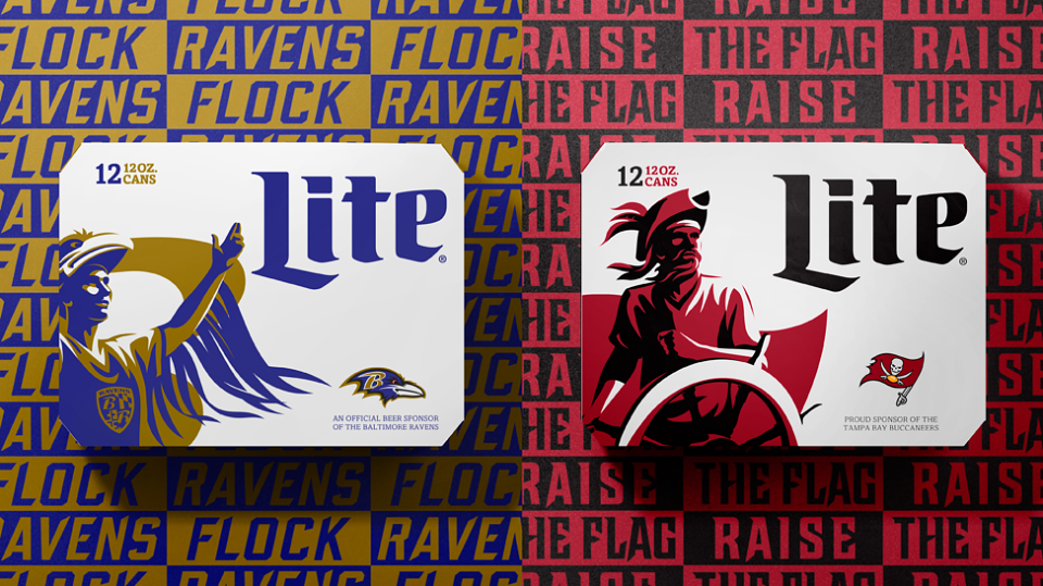 Celebrating fans of NFL with Miller Lite by Design Bridge for Miller Lite