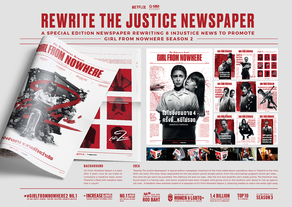Rewrite the justice newspaper by Warangrat Rattanabumrung for Netflix