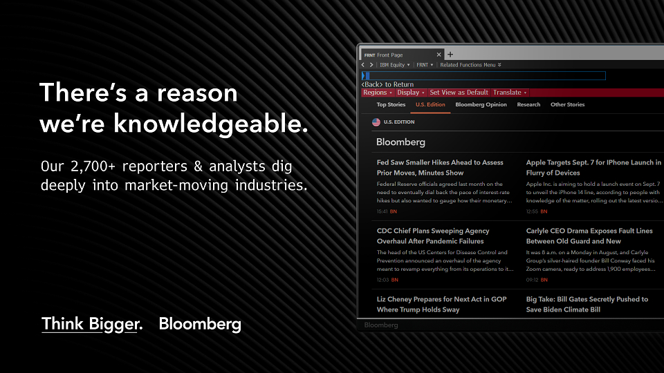 Bloomberg Terminal Awareness Campaign by Bloomberg