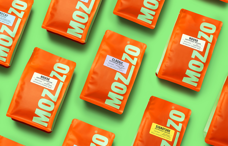 B&B studio rebrands conscious coffee company Mozzo with new brand ...