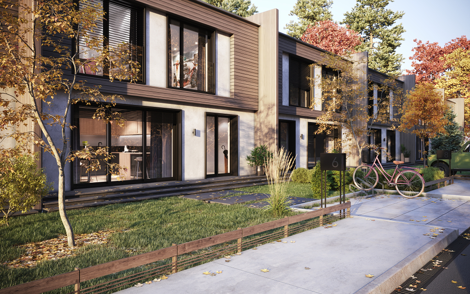 Exterior rendering "housing project" by Jean-baptiste Clerc
