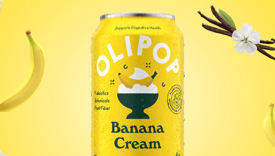 OLIPOP Banana Cream Relaunch by Wonder Vision for OLIPOP