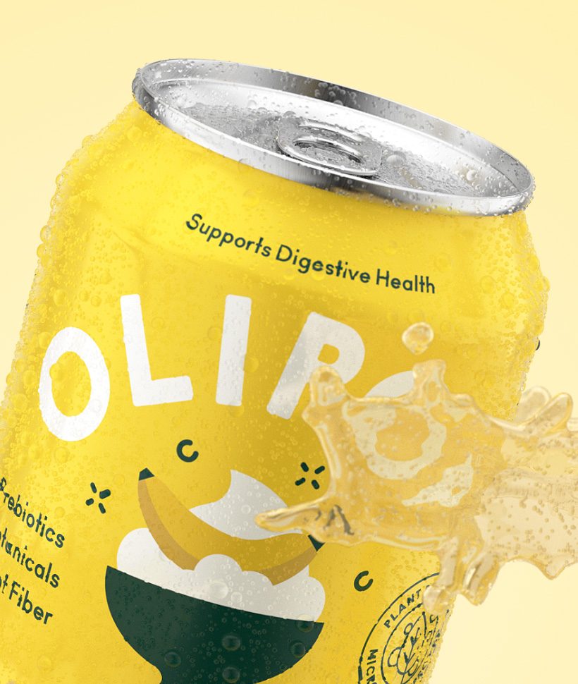 OLIPOP Banana Cream Relaunch by Wonder Vision for OLIPOP