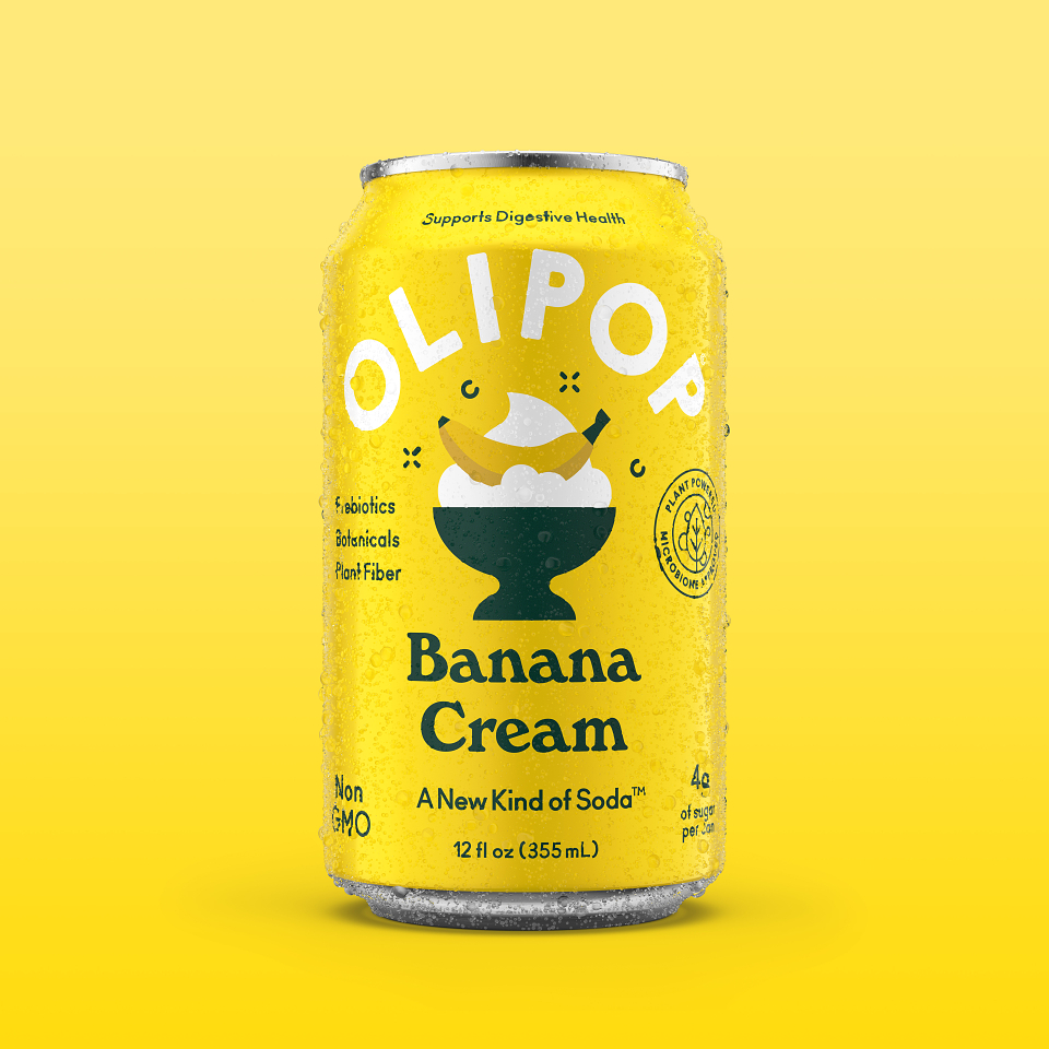 OLIPOP Banana Cream Relaunch by Wonder Vision for OLIPOP