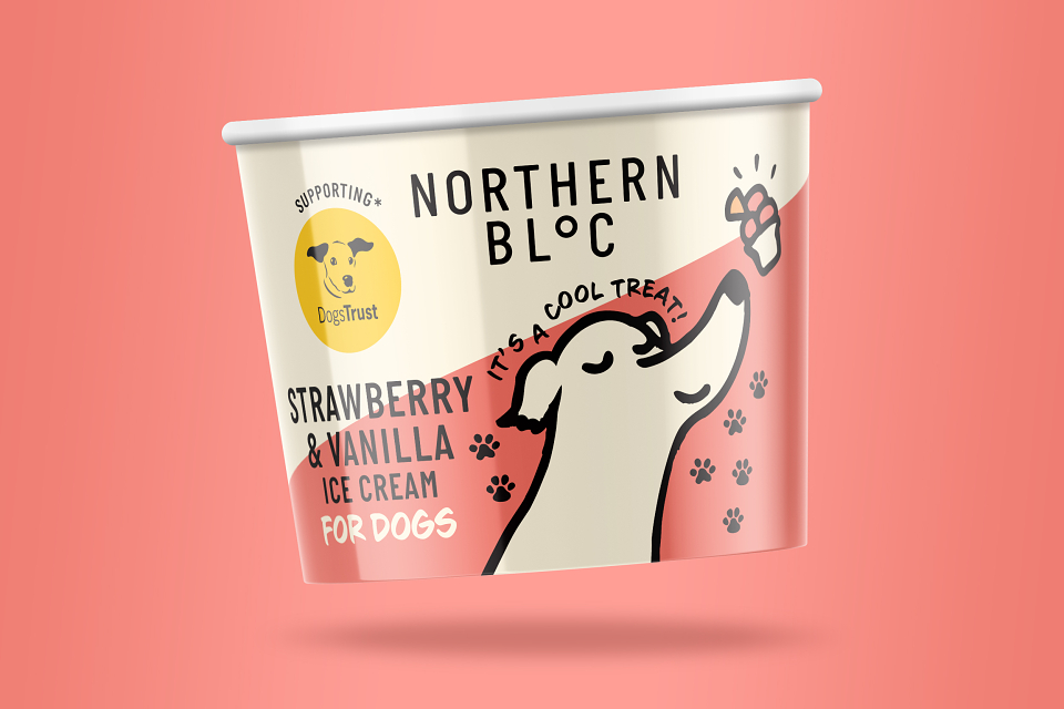 Packaging Design for Northern Bloc Ice Cream for dogs by Lisa Errico ...