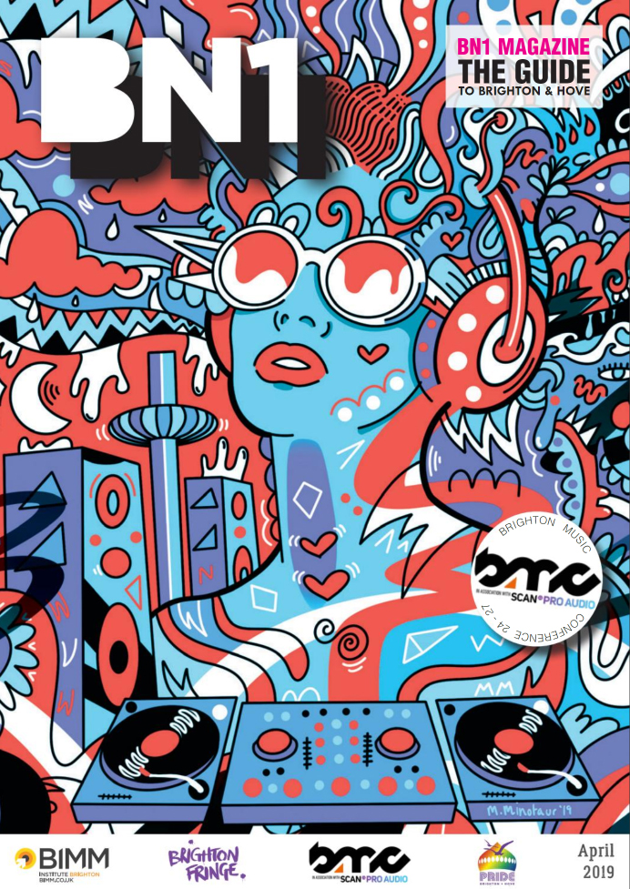 BN1 Magazine Cover Art by Scott Nellis aka Manic Minotaur for BN1 Magazine