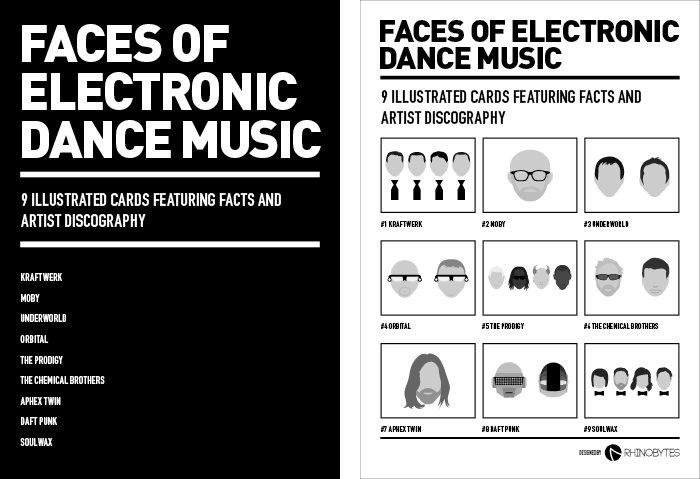 Faces of Electronic Dance Music by Ryan O'Hara for Self