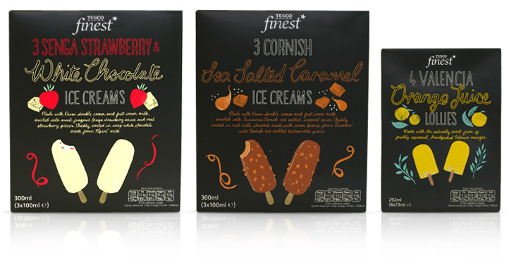 Tesco Finest: Packaging Design by R Design Ltd for Tesco