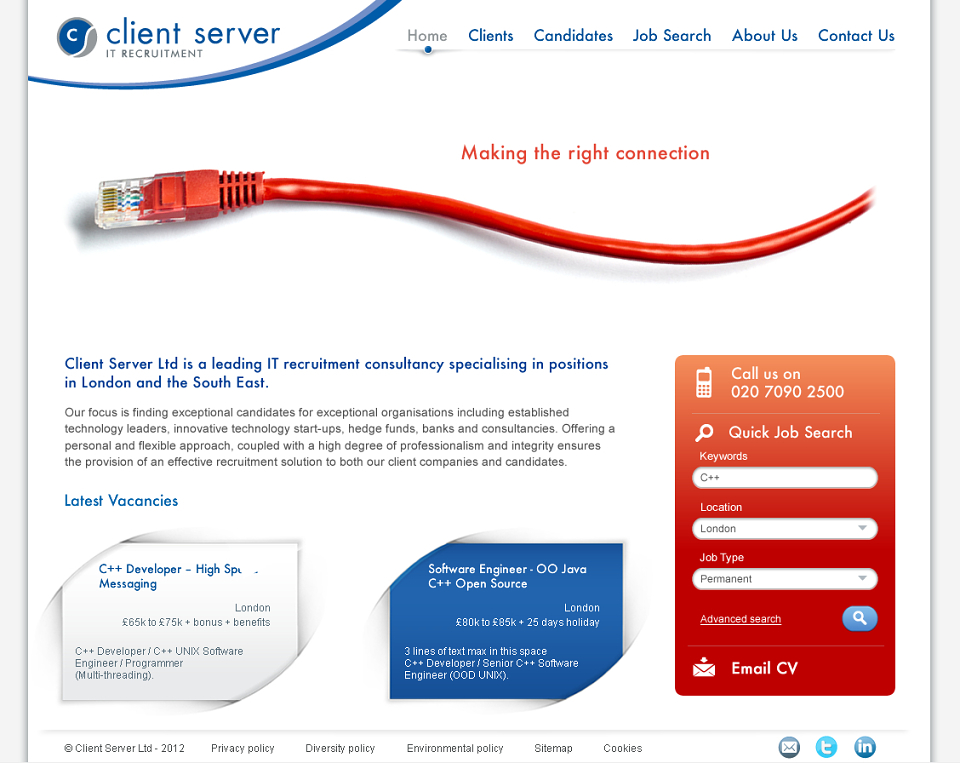 Client Server website by Lionel for client server