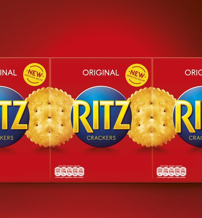 Ritz portfolio redesign by Lauren Connor for Mondeléz International