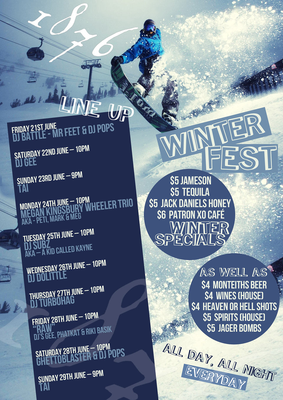 1876 Rebrand by Ema Blake for 1876 Bar & Restaurant