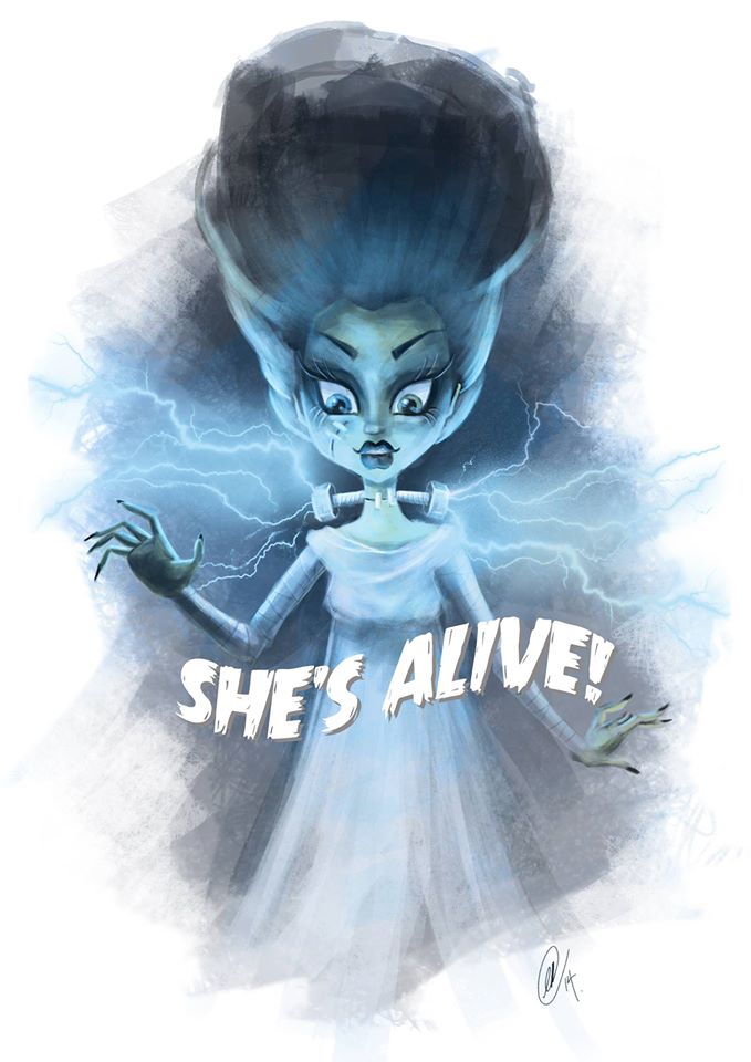 Monster High concept art by Lucy Reynolds for Mattel