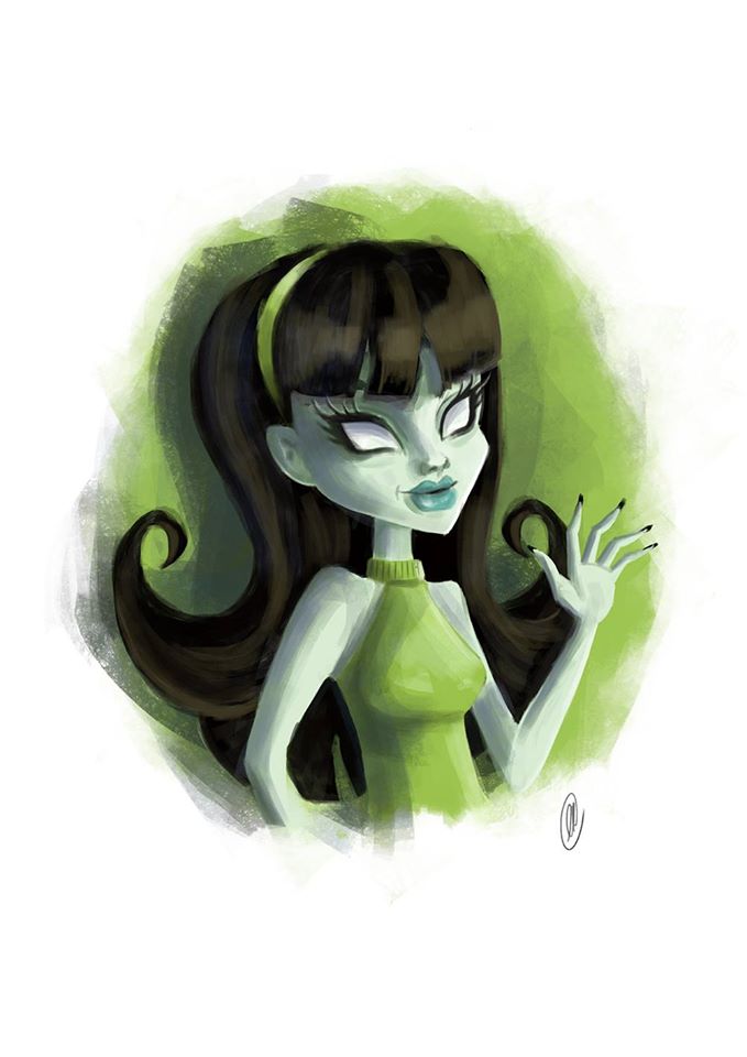 Monster High concept art by Lucy Reynolds for Mattel