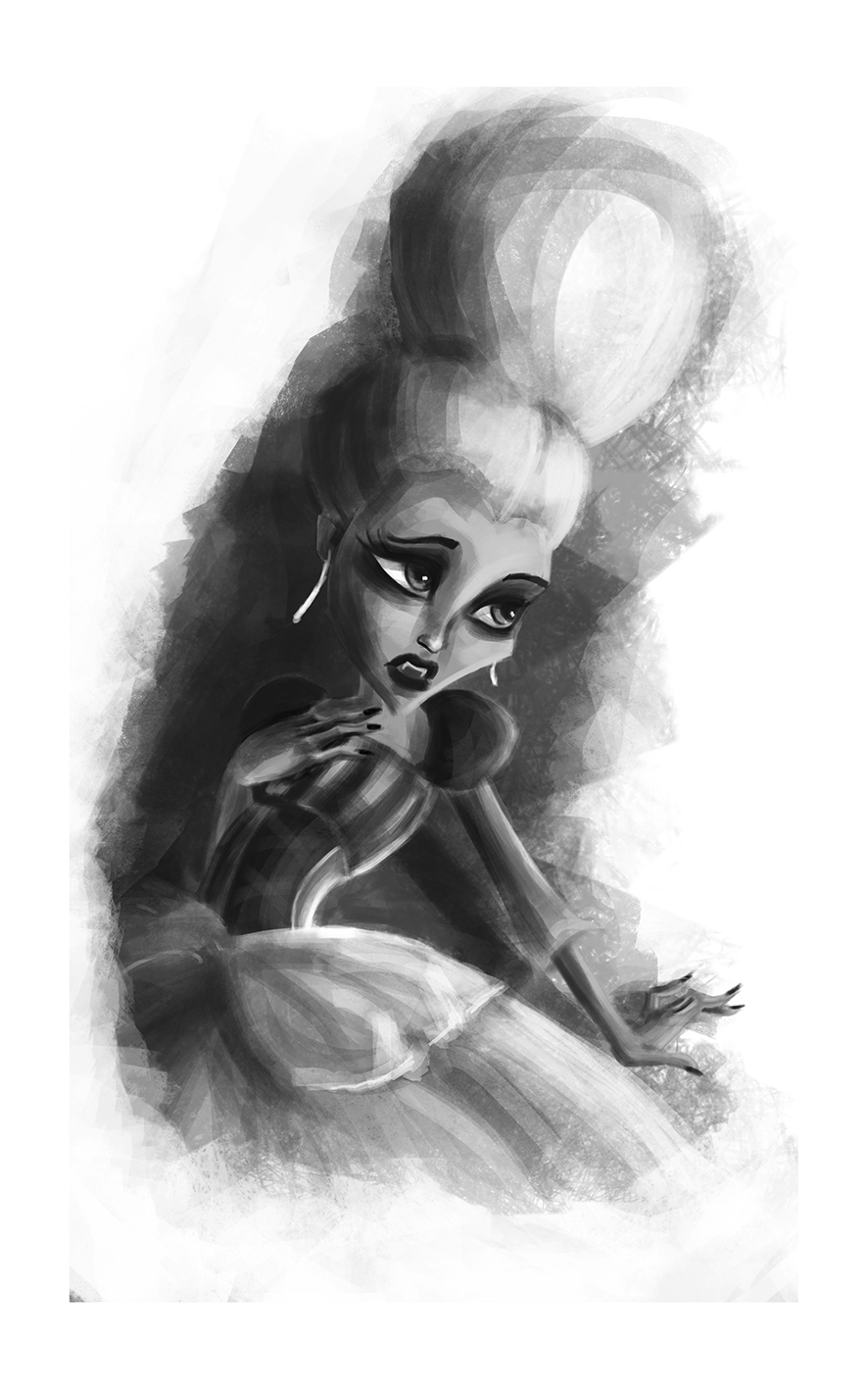 Monster High concept art by Lucy Reynolds for Mattel
