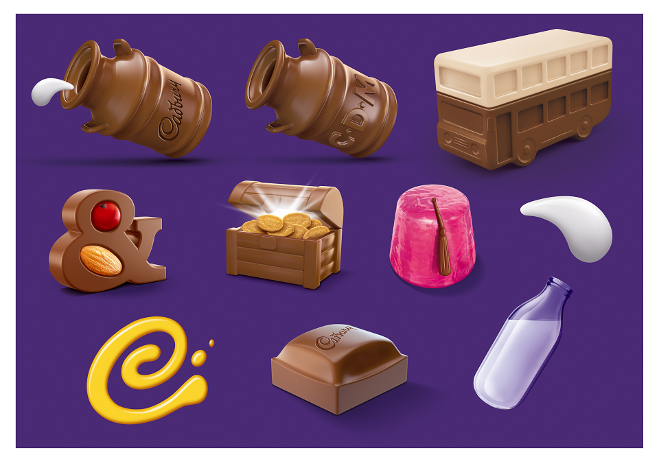 Cadbury dairy milk chocolate concept design visuals by Clive Miller