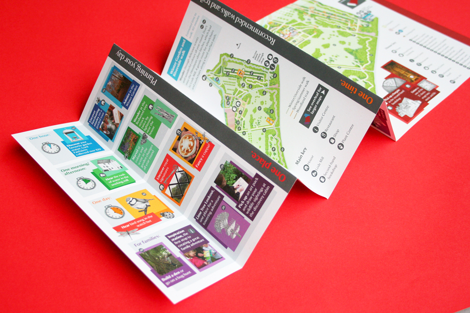 Anglesey Abbey Welcome Leaflet by LJB Studio for National Trust