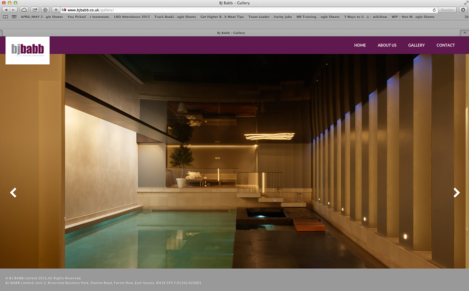 BJ Babb website - Construction Industry by Gingermonkeys Creative UK Limited for BJ Babb