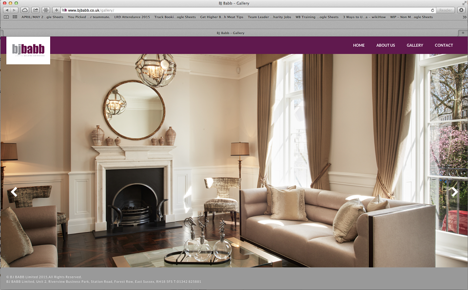 BJ Babb website - Construction Industry by Gingermonkeys Creative UK Limited for BJ Babb