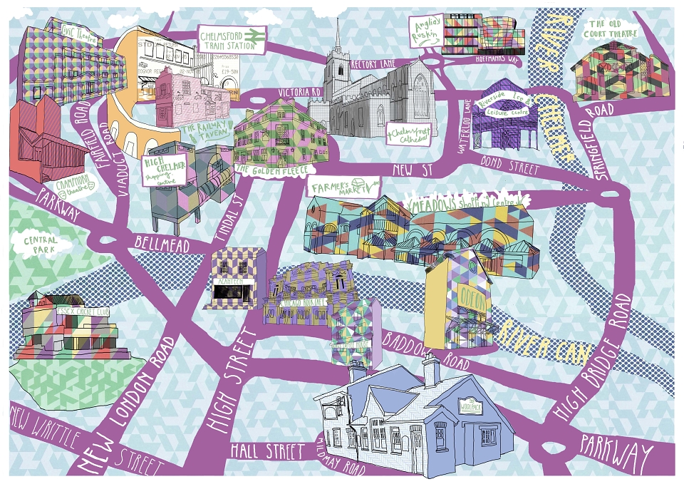 Anglia Ruskin Freshers Maps by Annie Freeman for Anglia Ruskin Students ...