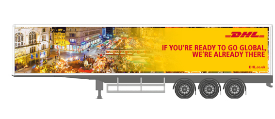 DHL Lorry livery by The Maverick Group for DHL