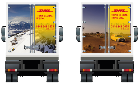 DHL Lorry livery by The Maverick Group for DHL