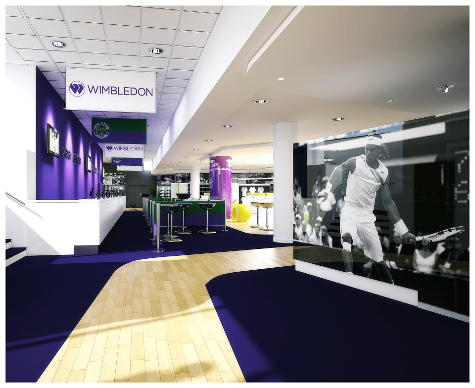 Wimbledon Retail Interior - No.1 Court Shop by Fiona Hamilton for ...