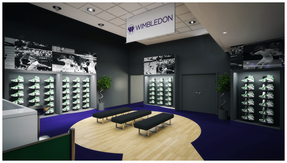 Wimbledon Retail Interior - No.1 Court Shop by Fiona Hamilton for ...
