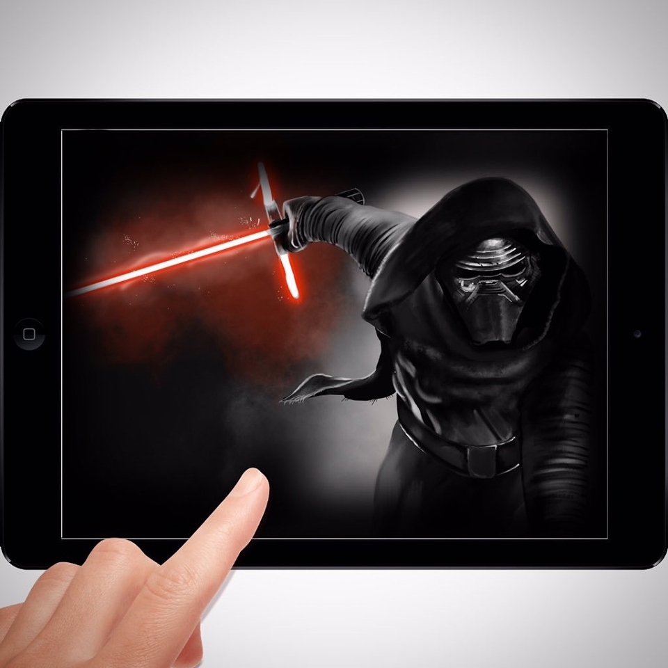 Kyle Ren iPad Finger Painting by Benjamin Wild