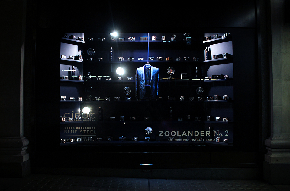Ciroc Blue Steel - Zoolander 2 - Selfridges Window Design by German ...